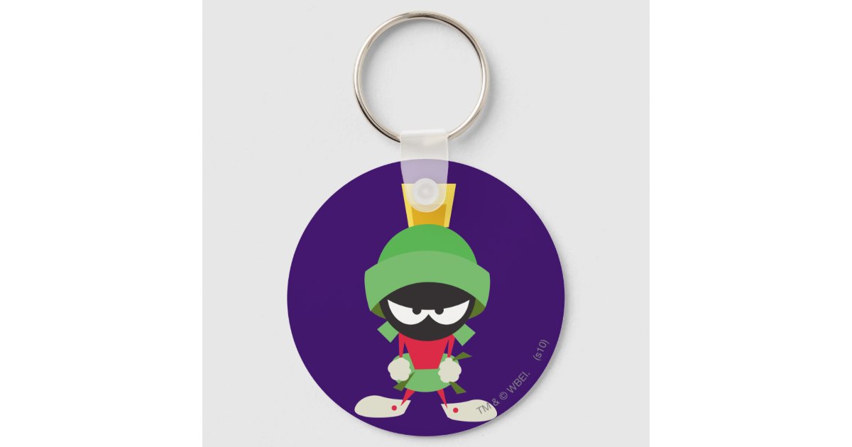 MARVIN THE MARTIAN™ Ready to Attack Keychain | Zazzle
