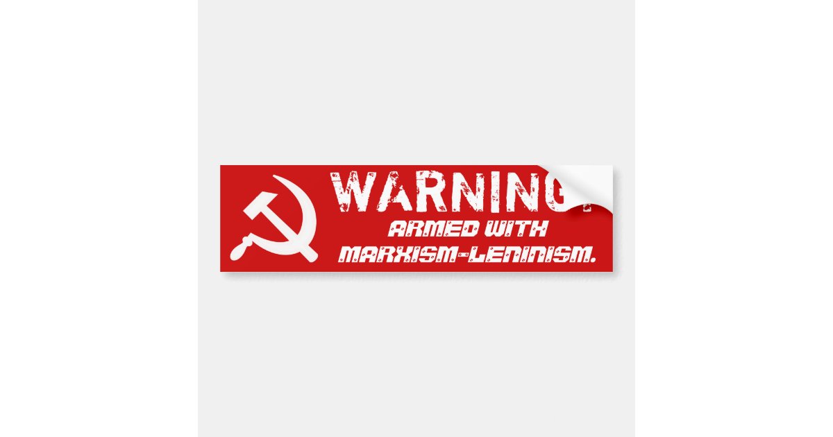 Marxism-Leninism Bumper Sticker | Zazzle