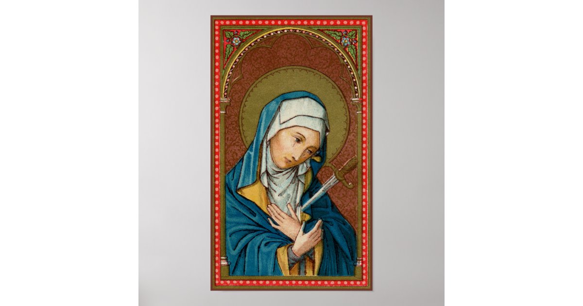 Mary as Mater Dolorosa (Mother of Sorrows) (SAU20) Poster | Zazzle
