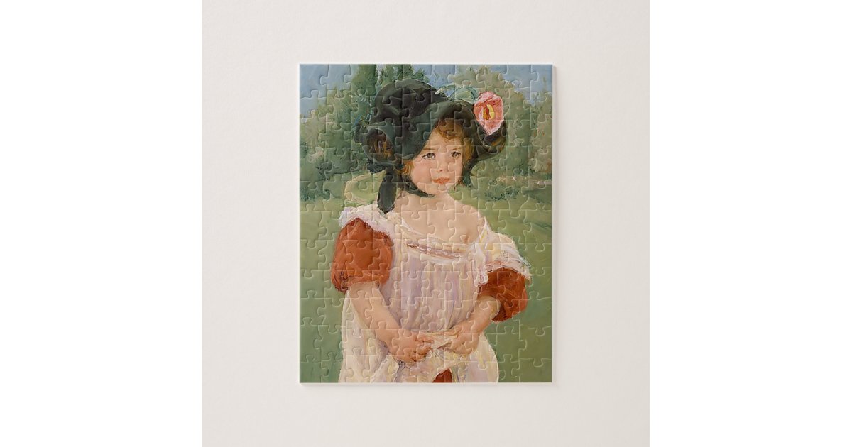 Mary Cassatt "Spring: Margot Standing in a Garden" Jigsaw Puzzle | Zazzle