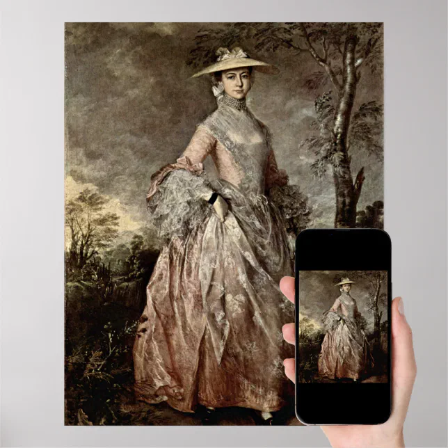 Mary Countess Howe by Thomas Gainsborough Poster | Zazzle
