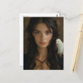 Mary Magdalene and a Dove Postcard | Zazzle