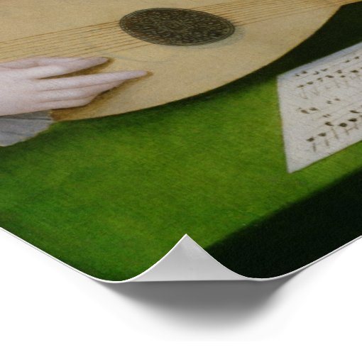 Mary Magdalene Playing a Lute Poster | Zazzle