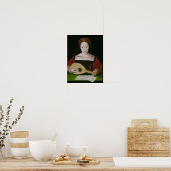 Mary Magdalene Playing a Lute Poster | Zazzle