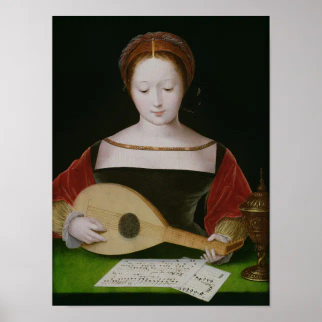 Mary Magdalene Playing a Lute Poster | Zazzle