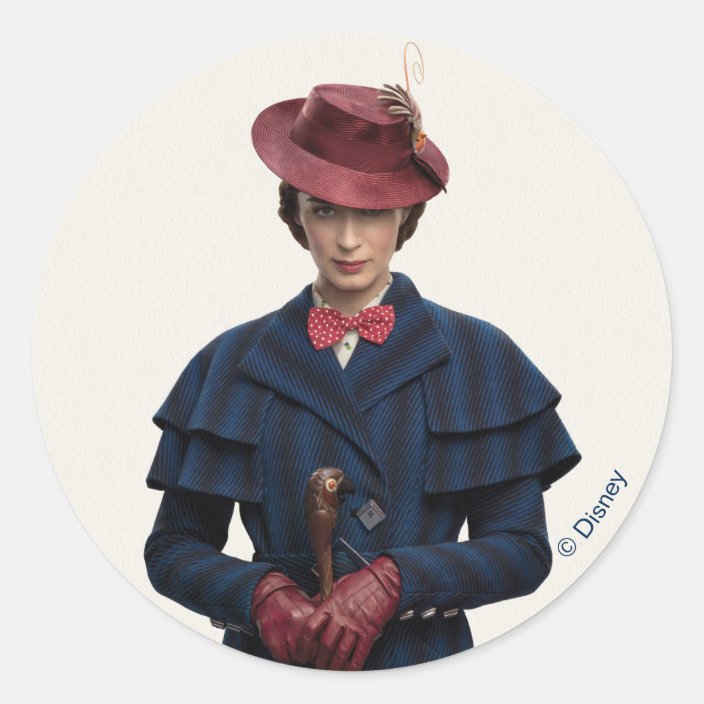 Mary Poppins Classic Round Sticker | Zazzle.com