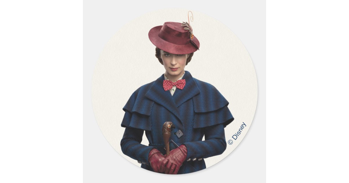 Mary Poppins Classic Round Sticker | Zazzle