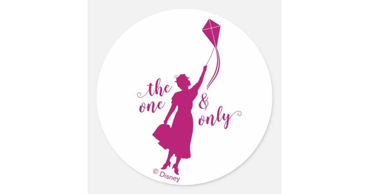 Mary Poppins | The One and Only Classic Round Sticker | Zazzle