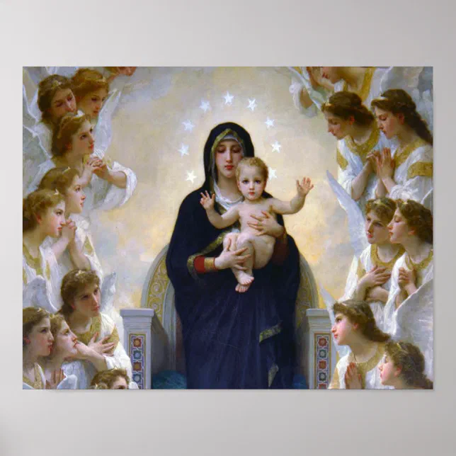 MARY QUEEN OF ANGELS POSTER | Zazzle