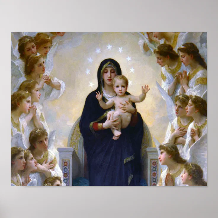 MARY QUEEN OF ANGELS POSTER | Zazzle