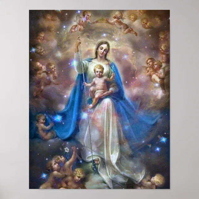 Mary, Queen of Angels. Poster | Zazzle