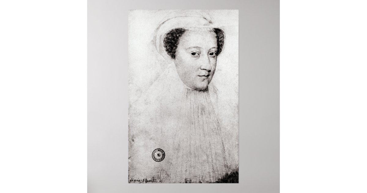 Mary, Queen of Scots in white mourning, 1560 Poster | Zazzle