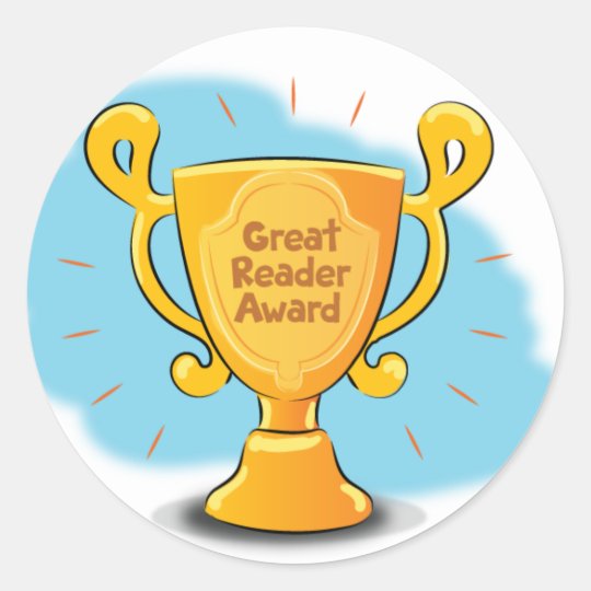 Mary Reads "Great Reader Award" Sticker | Zazzle.com