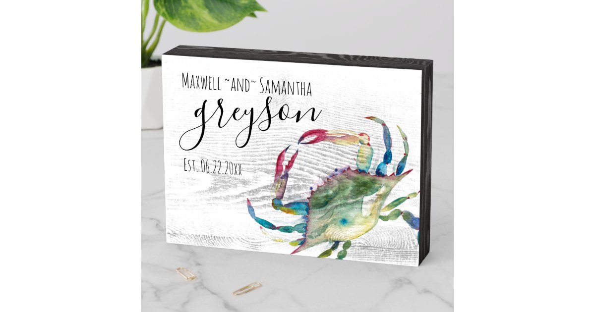 Maryland Blue Crab Established Sign | Zazzle