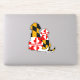Maryland Dogs Vinyl Stickers, Naptown Tails Sticker | Zazzle