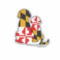 Maryland Dogs Vinyl Stickers, Naptown Tails Sticker | Zazzle
