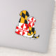 Maryland Dogs Vinyl Stickers, Naptown Tails Sticker | Zazzle