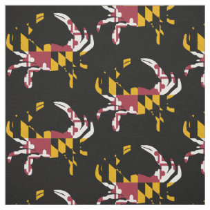 MARYLAND Flag Fabric | Zazzle