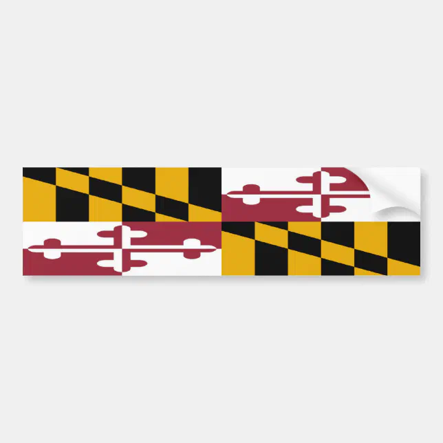 Maryland Flag Bumper Sticker | Zazzle