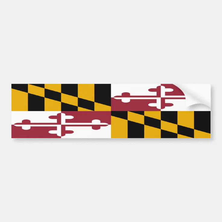 Maryland Flag Bumper Sticker | Zazzle