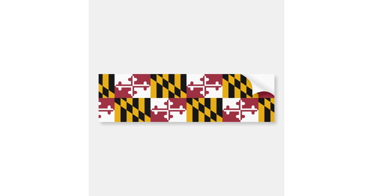 Maryland Flag Bumper Sticker | Zazzle