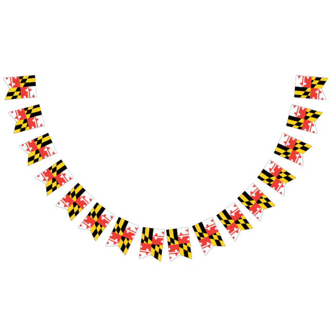 Maryland Flag Party Bunting Banner | Zazzle