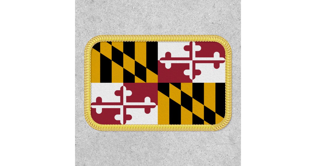 Maryland Flag Patch | Zazzle