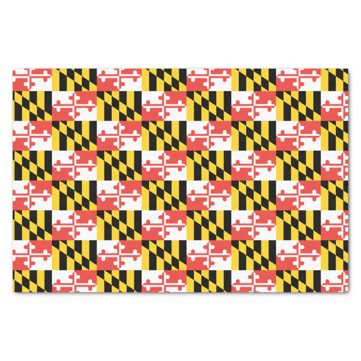 Maryland Flag Tissue Paper | Zazzle