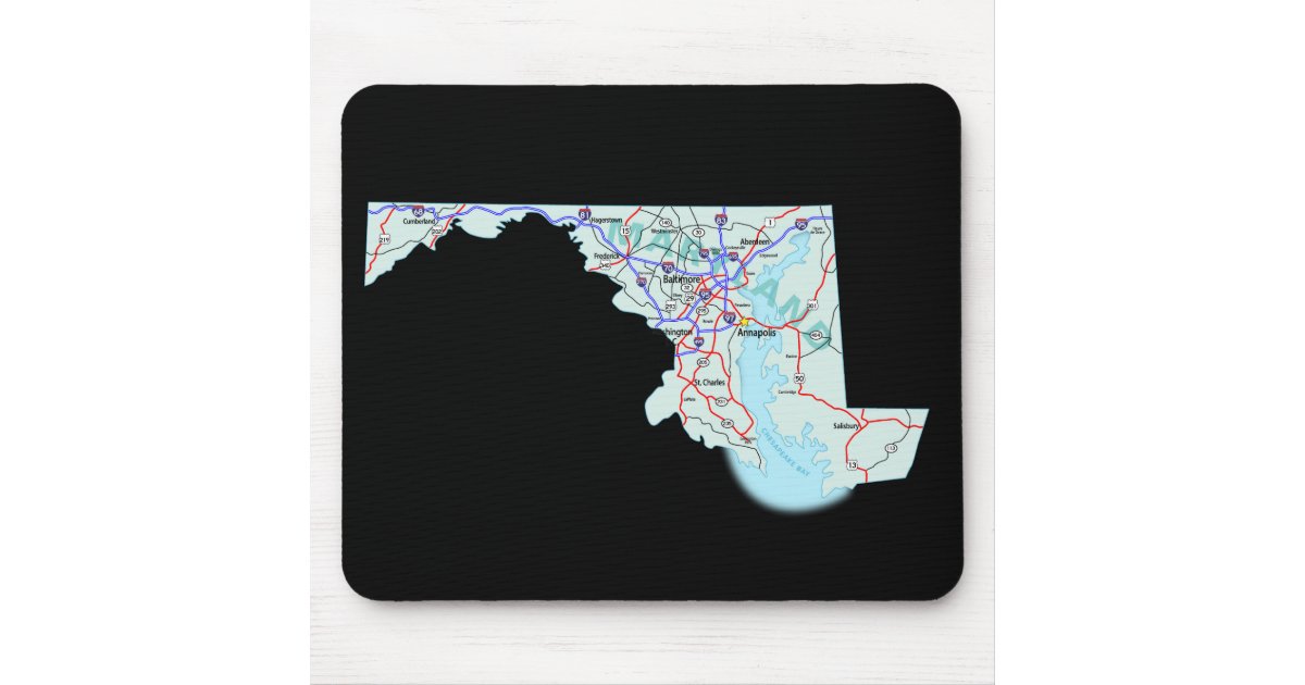 Maryland Map Mousepad | Zazzle