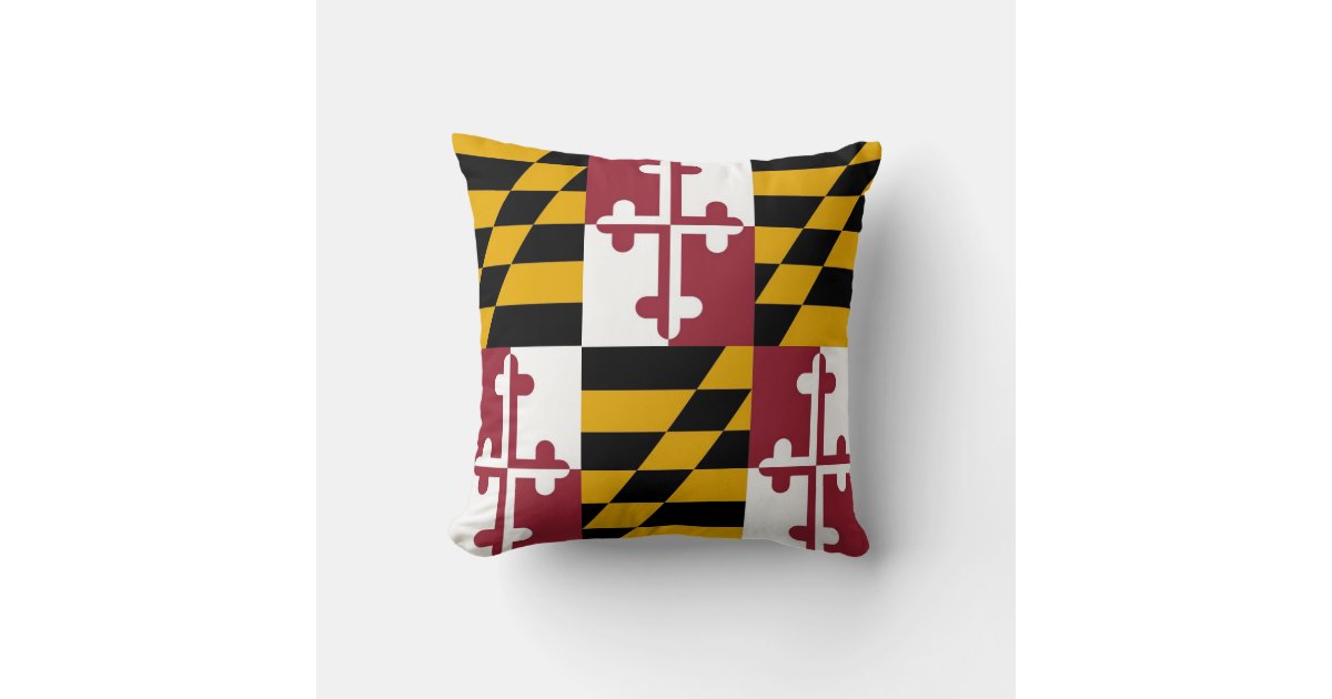 Maryland State Flag American MoJo Pillow | Zazzle