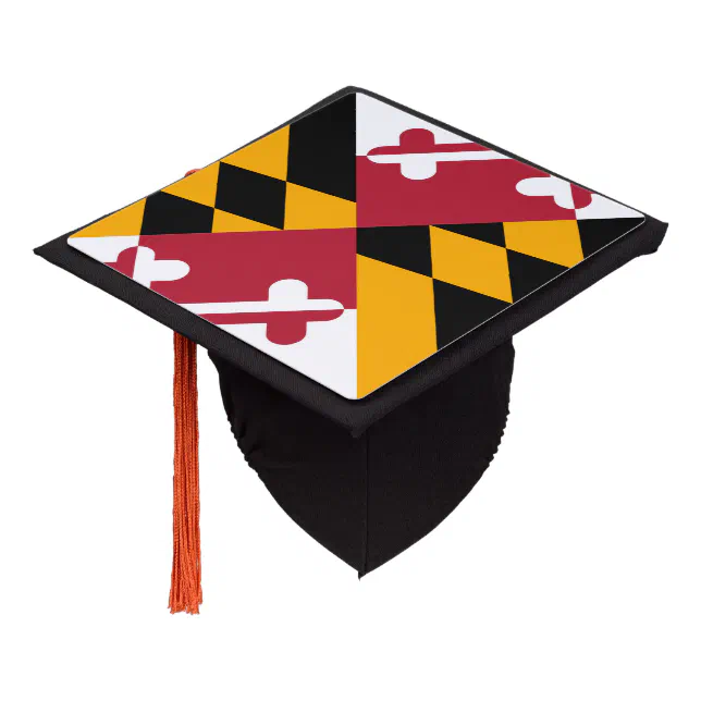 Maryland State Flag Design Graduation Cap Topper | Zazzle