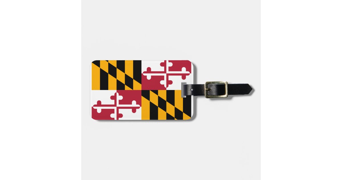 Maryland State Flag Design Luggage Tag | Zazzle