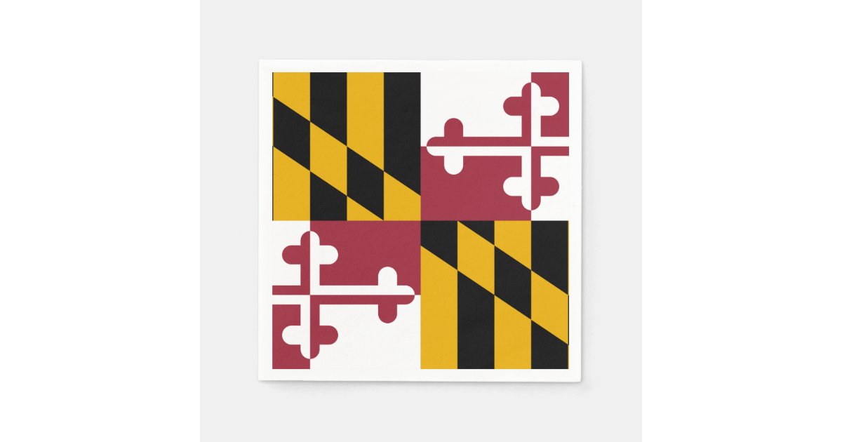 Maryland State Flag Paper Napkins | Zazzle