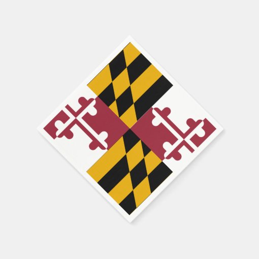 Maryland State Flag Paper Napkins | Zazzle