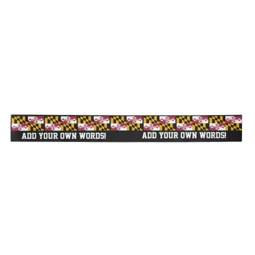 Maryland State Flag Satin Ribbon | Zazzle