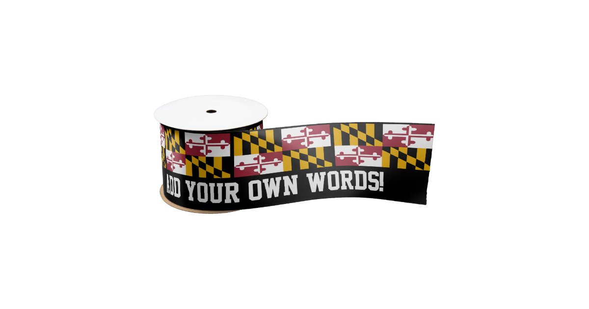 Maryland State Flag Satin Ribbon | Zazzle