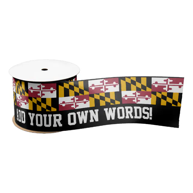 Maryland State Flag Satin Ribbon | Zazzle
