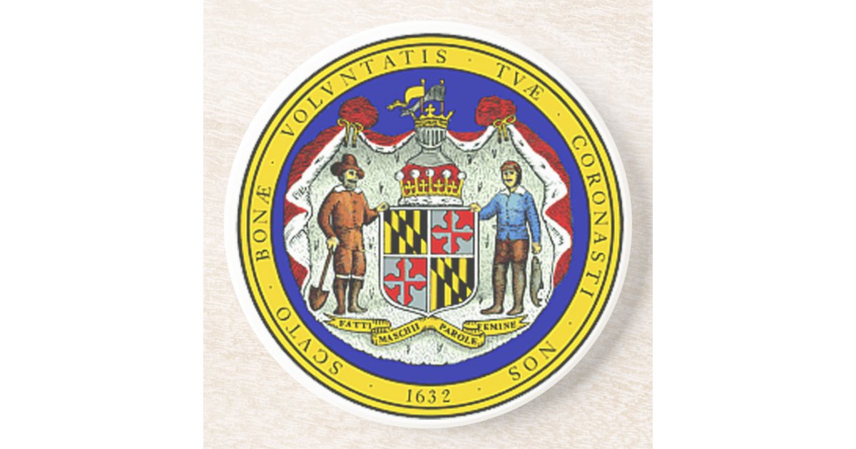 Maryland State Seal Coaster | Zazzle