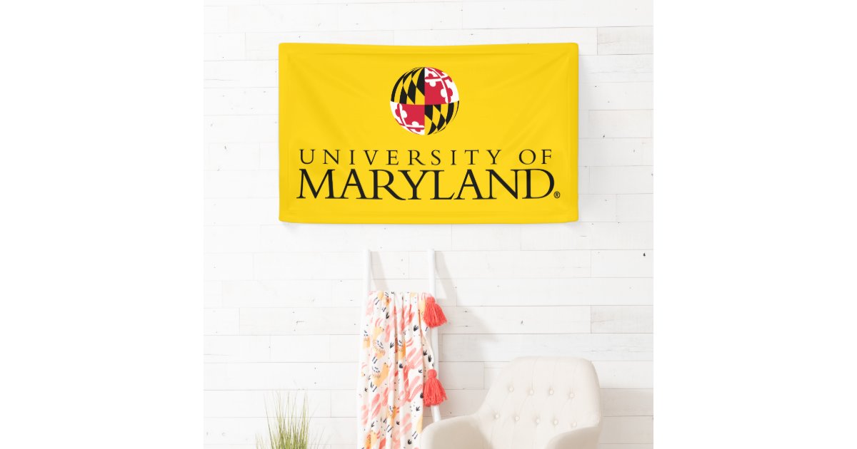 Maryland University Flag Sphere Logo Banner | Zazzle