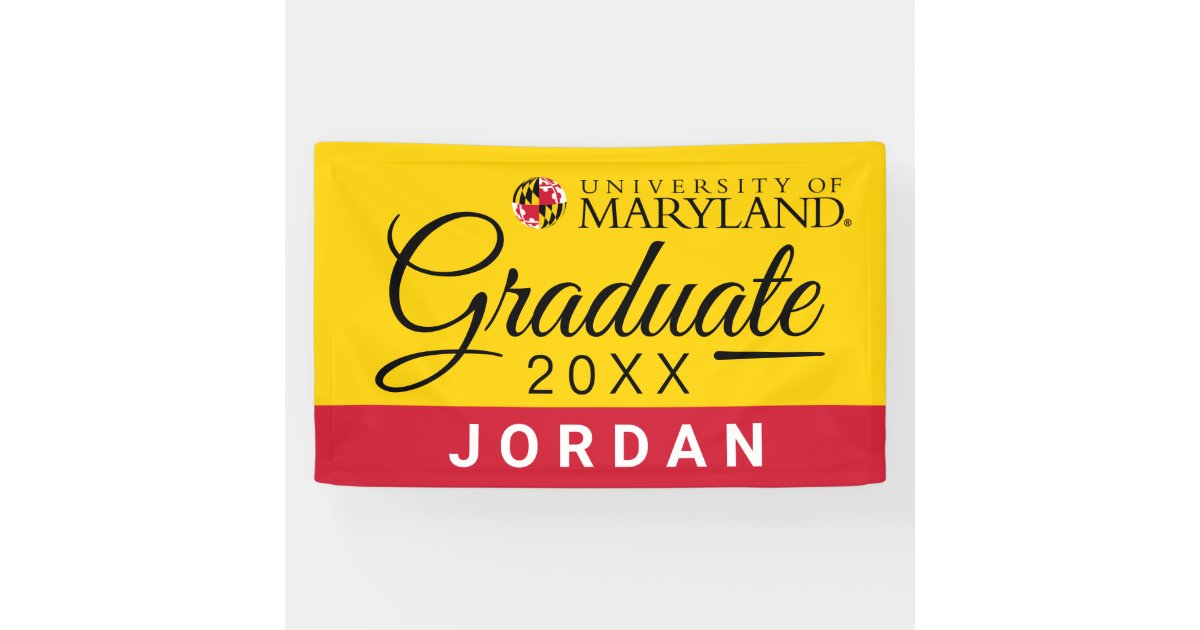Maryland University | Graduate Banner | Zazzle