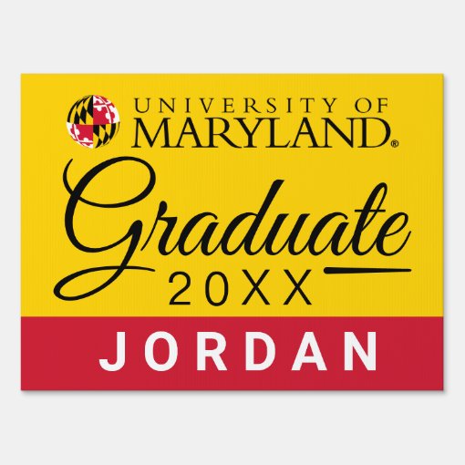 Maryland University | Graduate Sign | Zazzle