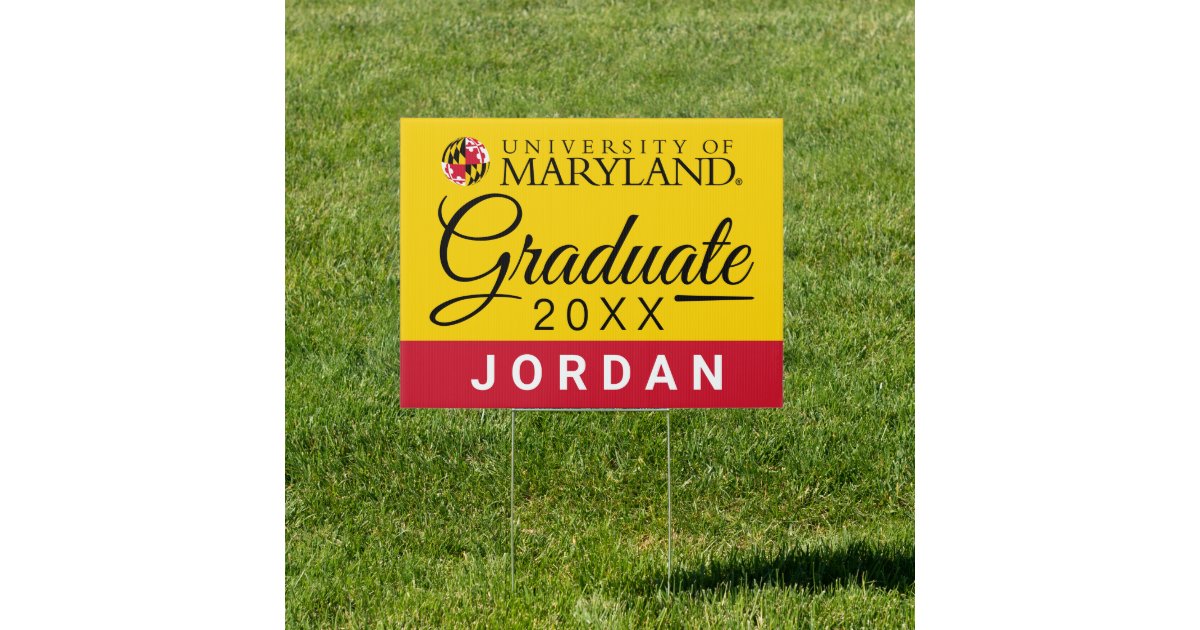 Maryland University | Graduate Sign | Zazzle