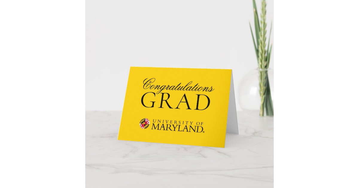 Maryland University | Graduation Card | Zazzle