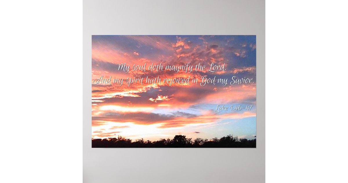Mary's Song - My Soul Doth Magnify the Lord Poster | Zazzle