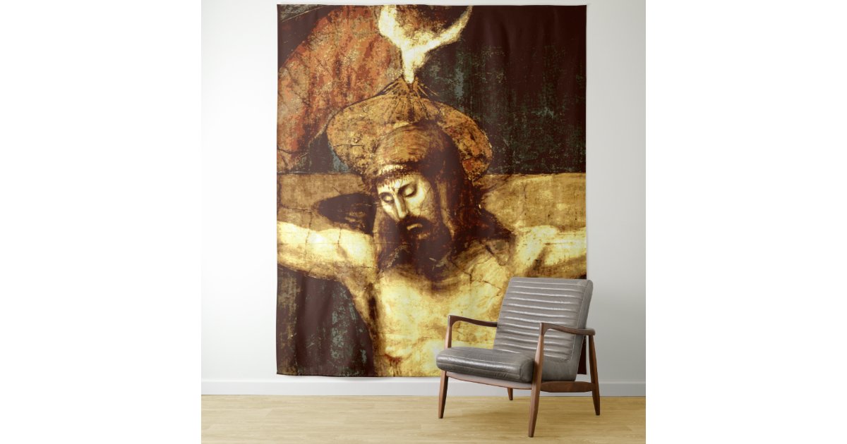 Masaccio's Holy Trinity Tapestry | Zazzle