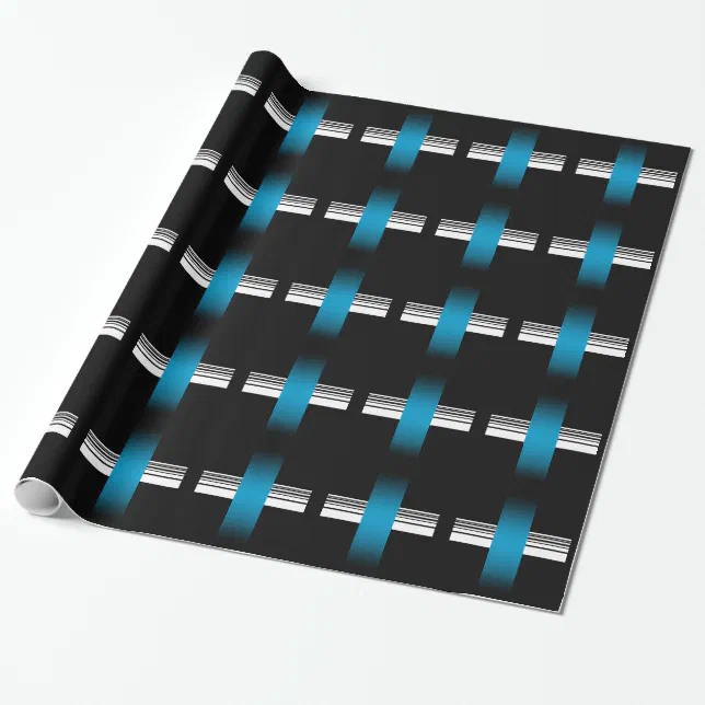Masculine geometric stripes manly gift wrapping paper | Zazzle