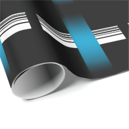 Masculine geometric stripes manly gift wrapping paper | Zazzle