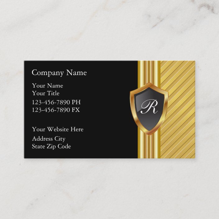 Masculine Monogram Business Cards | Zazzle.com