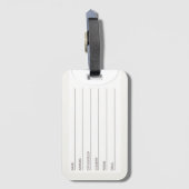 Masculine Monogram Executive Style Luggage Tag | Zazzle