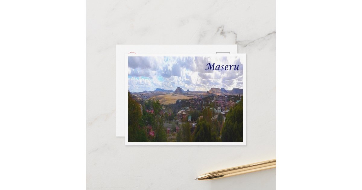 Maseru - Lesotho - Aerial View - Postcard | Zazzle